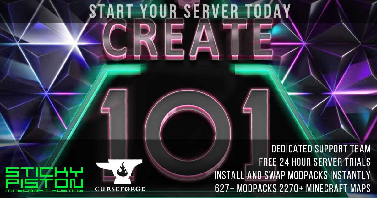 Curse : Create 101 Season 2 Server Hosting | StickyPiston.co