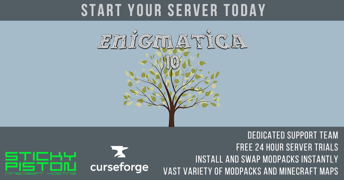 Enigmatica 10 Server Hosting