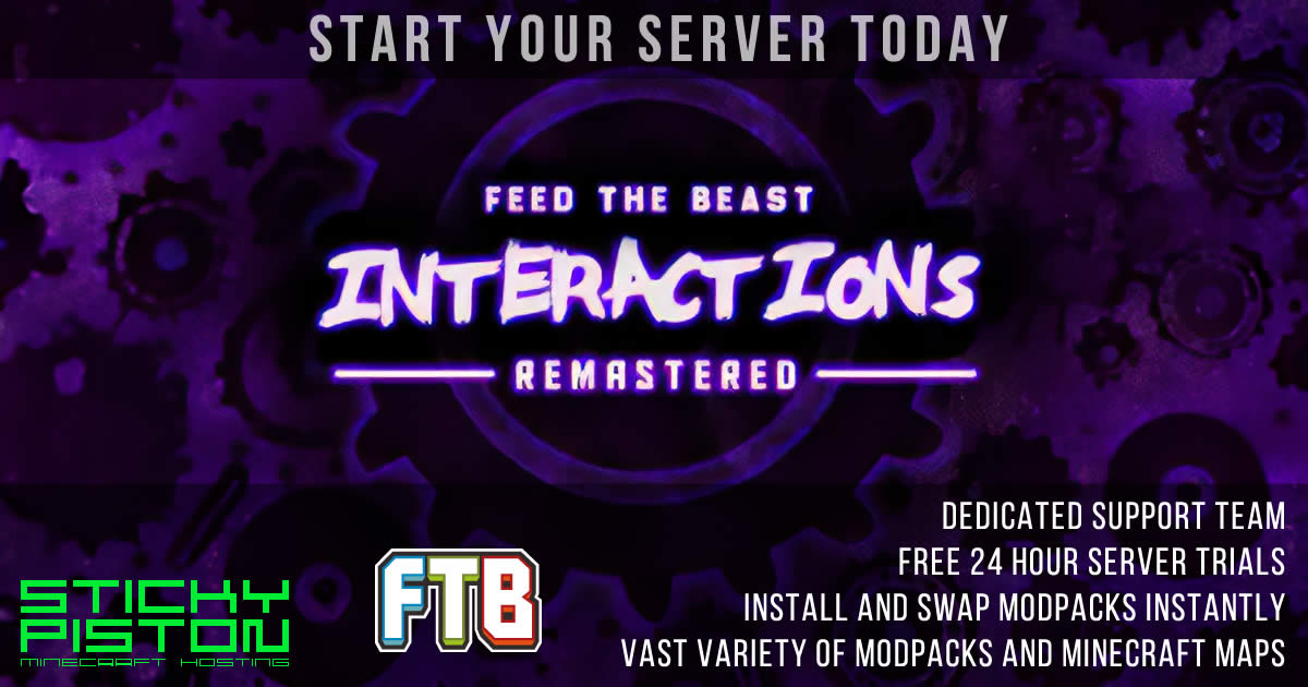 FTB Interactions Remastered Server Hosting