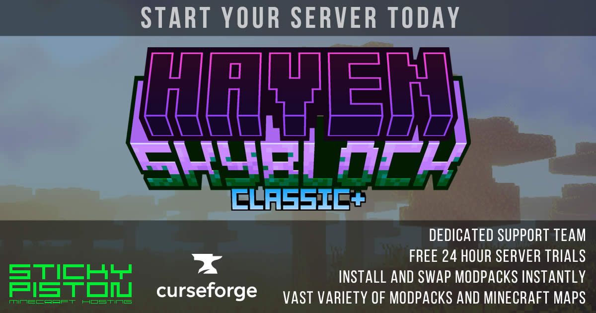 Haven: Skyblock Classic+ Server Hosting