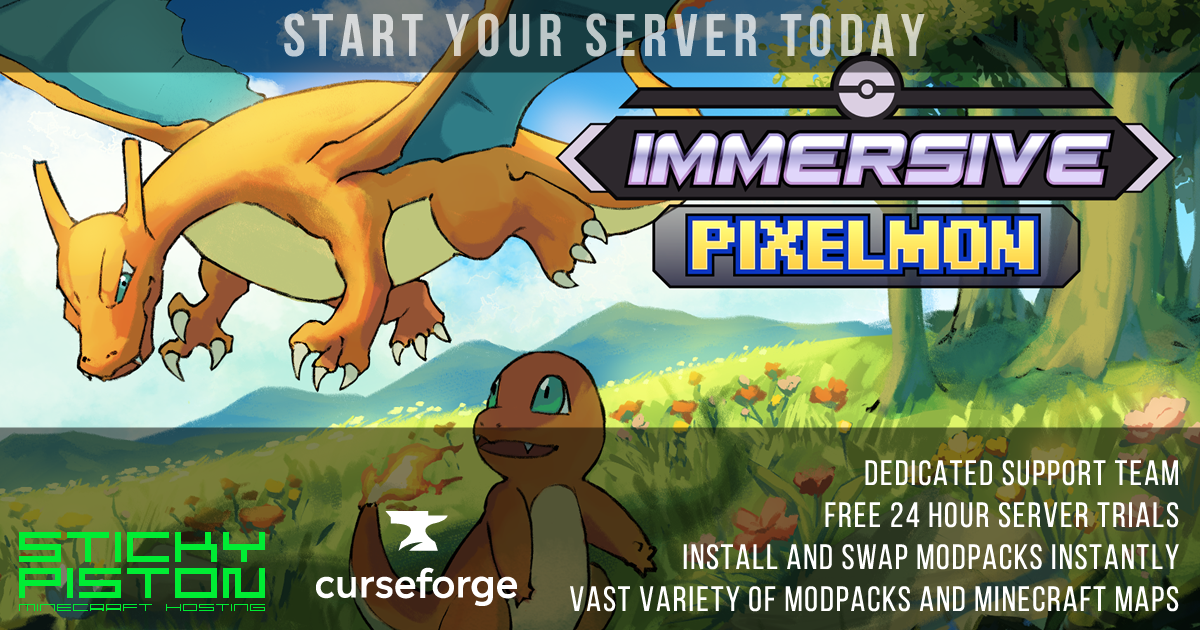 Immersive Pixelmon Server Hosting