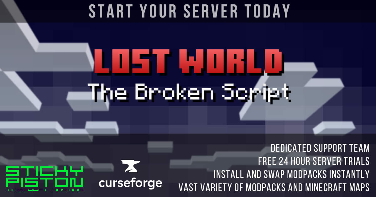 Lost World - The Broken Script Server Hosting