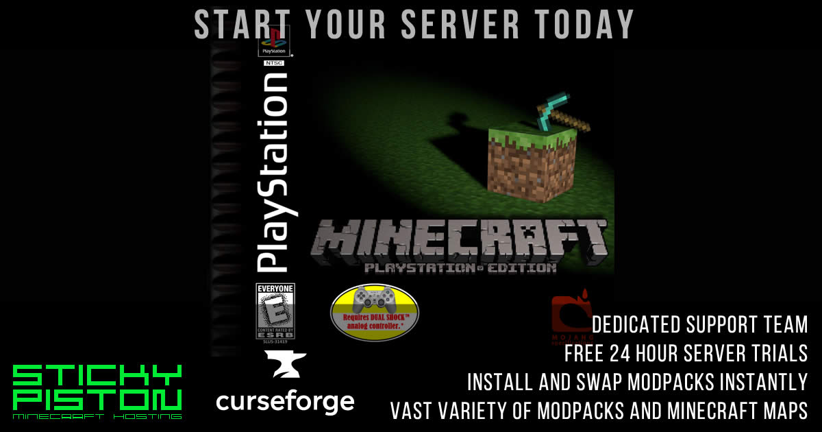 MCSX - Minecraft: PS1 Edition Server Hosting