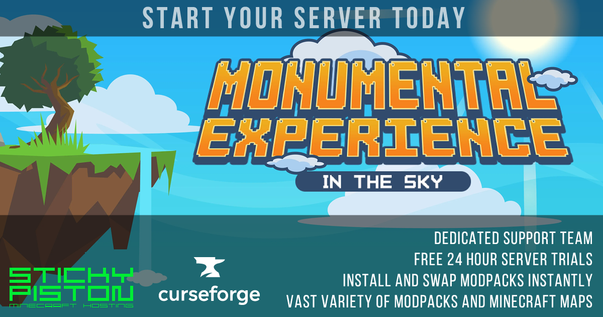 Monumental Experience - In the Sky Server Hosting