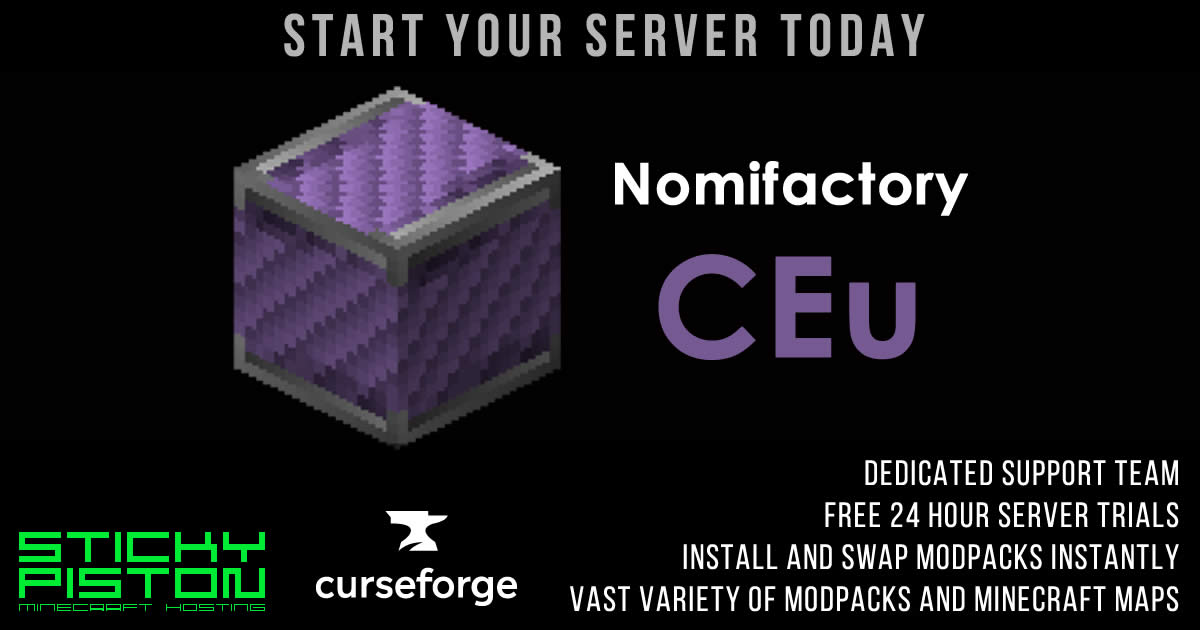 Nomifactory CEu Server Hosting