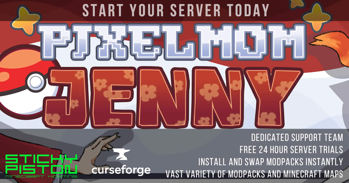Pixelmon Jenny Server Hosting