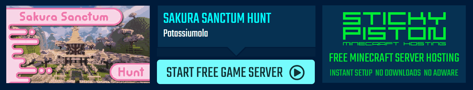 Sakura Sanctum Hunt Minecraft Map