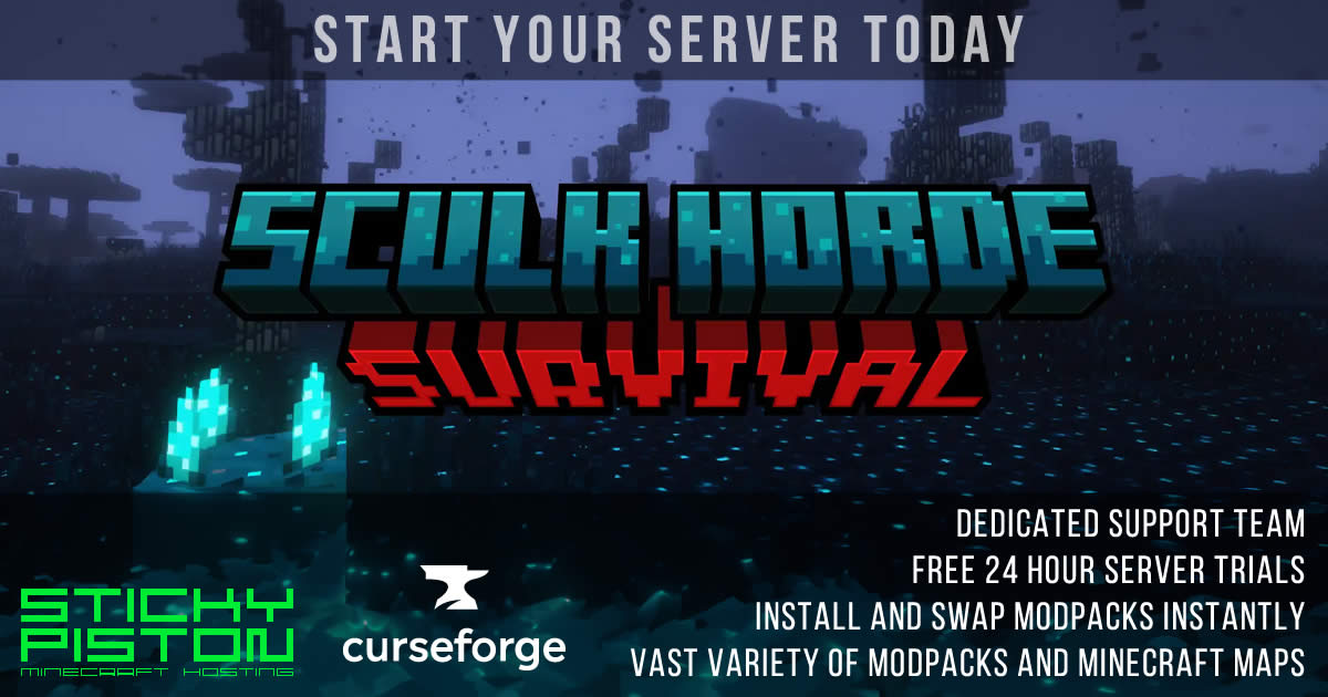 Sculk Horde Survival Server Hosting