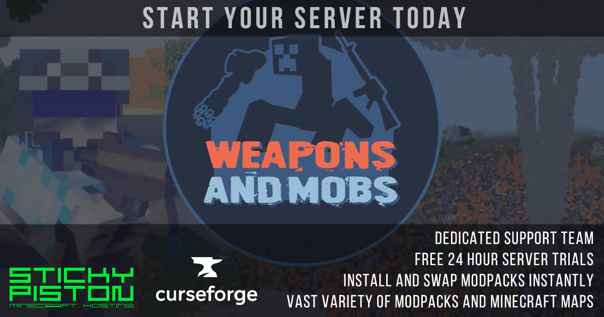 Weapons & Mobs Server Hosting