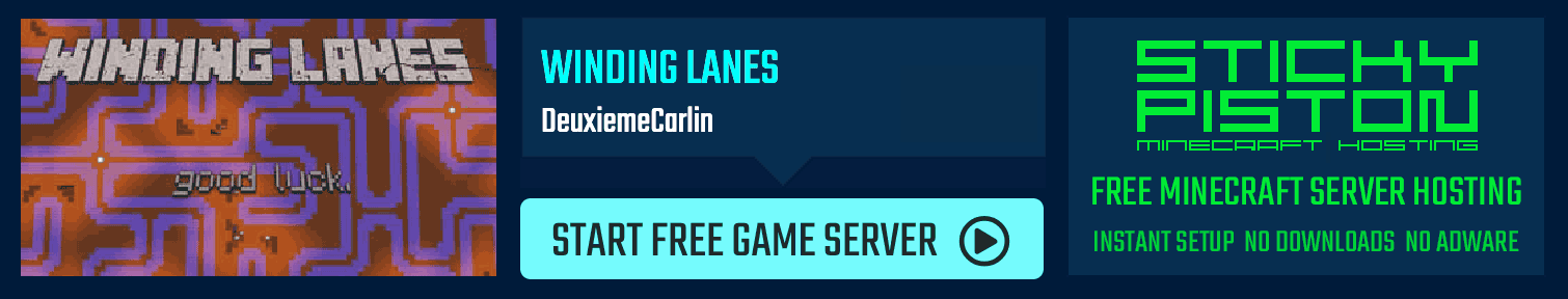 Winding Lanes Minecraft Map